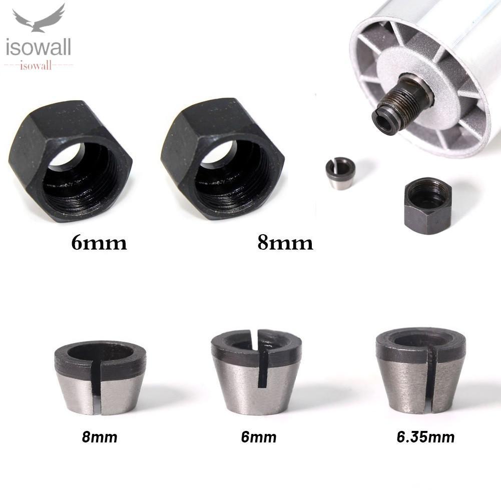 3 * Router Bit Collet(6mm+6.35mm+8mm) 6mm/6.35mm(1/4\")/8mm | 蝦皮購物