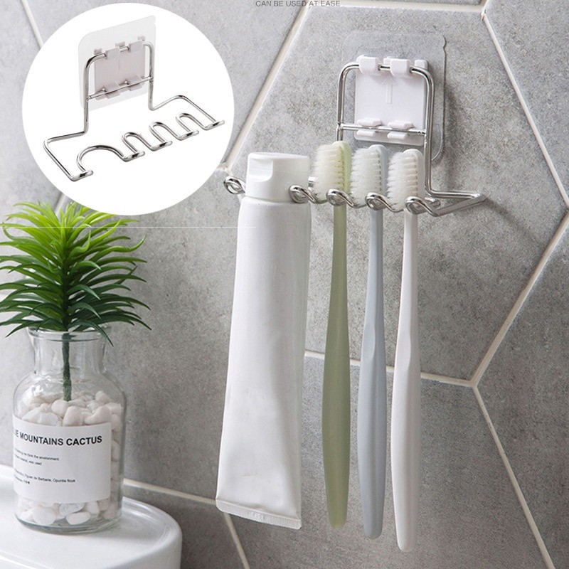 Household Stainless Steel Suction Cup Toothpaste Holder Toot | 蝦皮購物