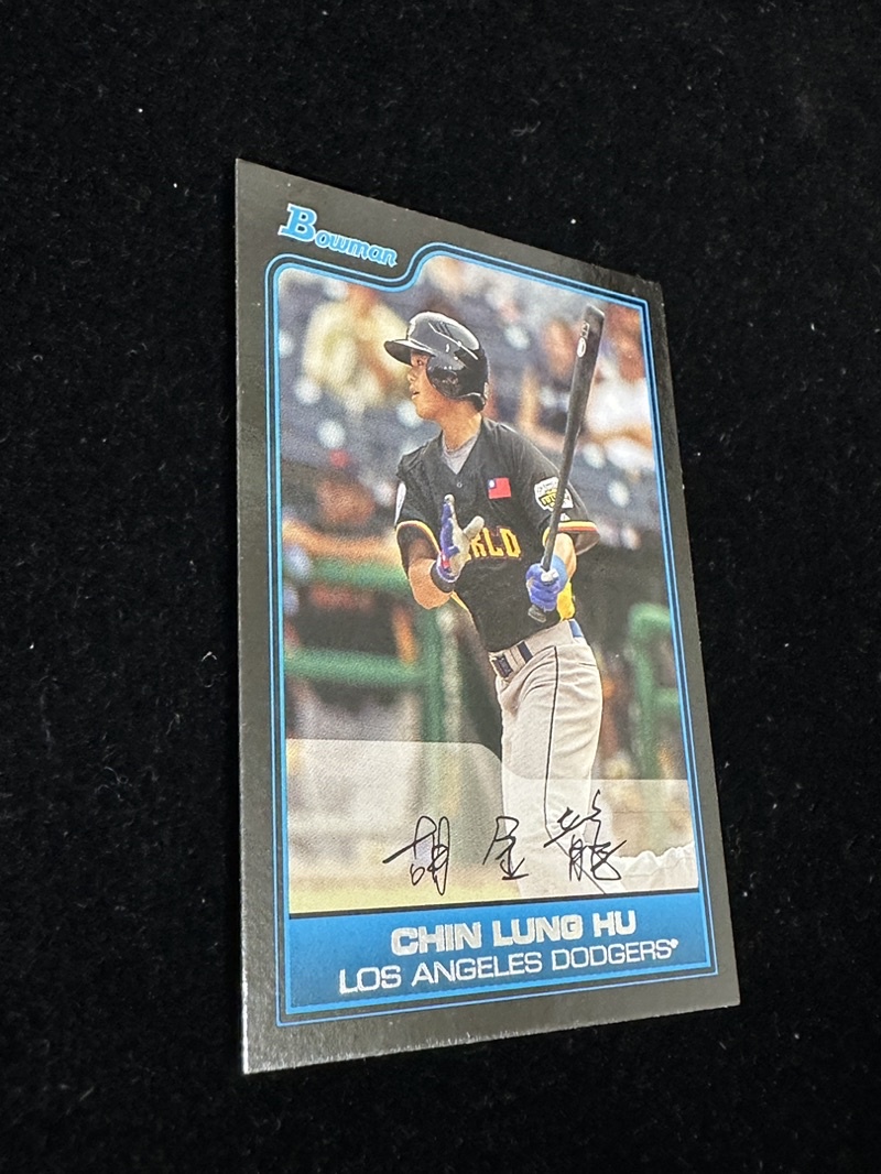 MLB 道奇隊 胡金龍 未來之星 世界隊簽名卡BOWMAN 賣場最便宜 （非CPBL 統一獅、NBA)市面上極稀少 | 蝦皮購物