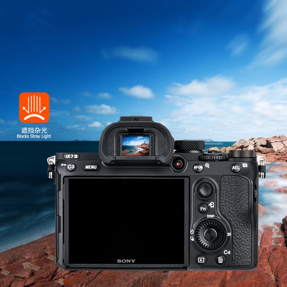 JJC 相機取景窗眼罩 索尼 A7R4 A7M3 A7R3 A7R IV A7 III A7S II A7S3 A9 等 | 蝦皮購物