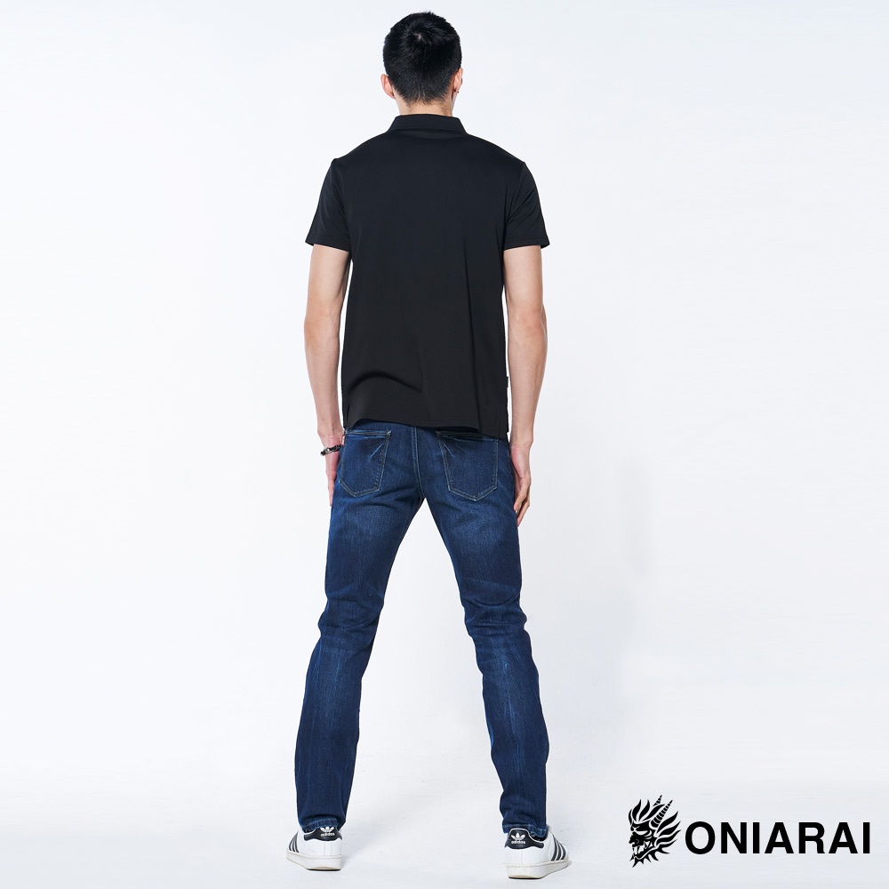 BLUE WAY 鬼洗 ONIARAI -男款 競技武者花牌鬼頭短袖POLO衫(黑) | 蝦皮購物