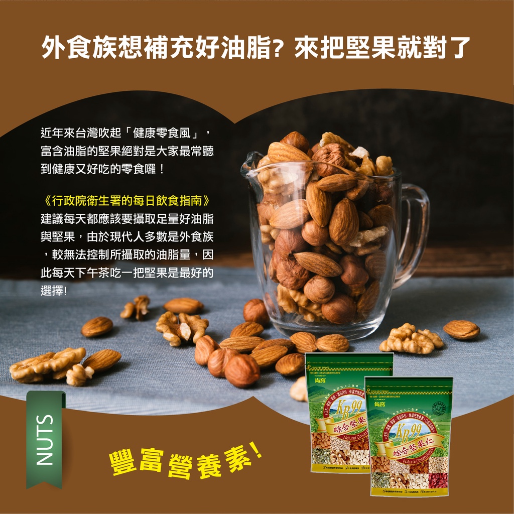 【肯寶KB99】綜合堅果仁 (250g) 多達9種堅果。非油炸 | 蝦皮購物