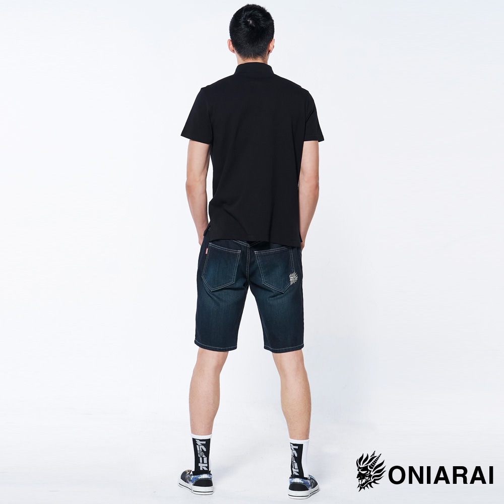 BLUE WAY 鬼洗 ONIARAI - 男款 經典家徽鬼頭短袖POLO衫(黑) | 蝦皮購物