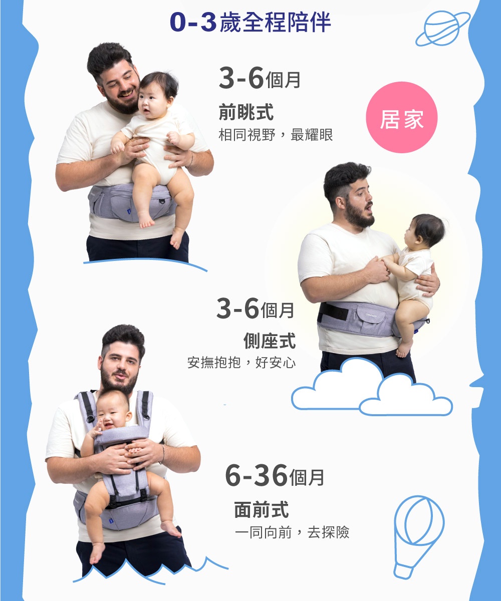 【Gennies 奇妮】輕量氣墊揹帶-療癒灰(GX64)-揹凳 腰凳 背帶 背巾 嬰兒背帶 寶寶背帶 背寶寶 現貨 | 蝦皮購物