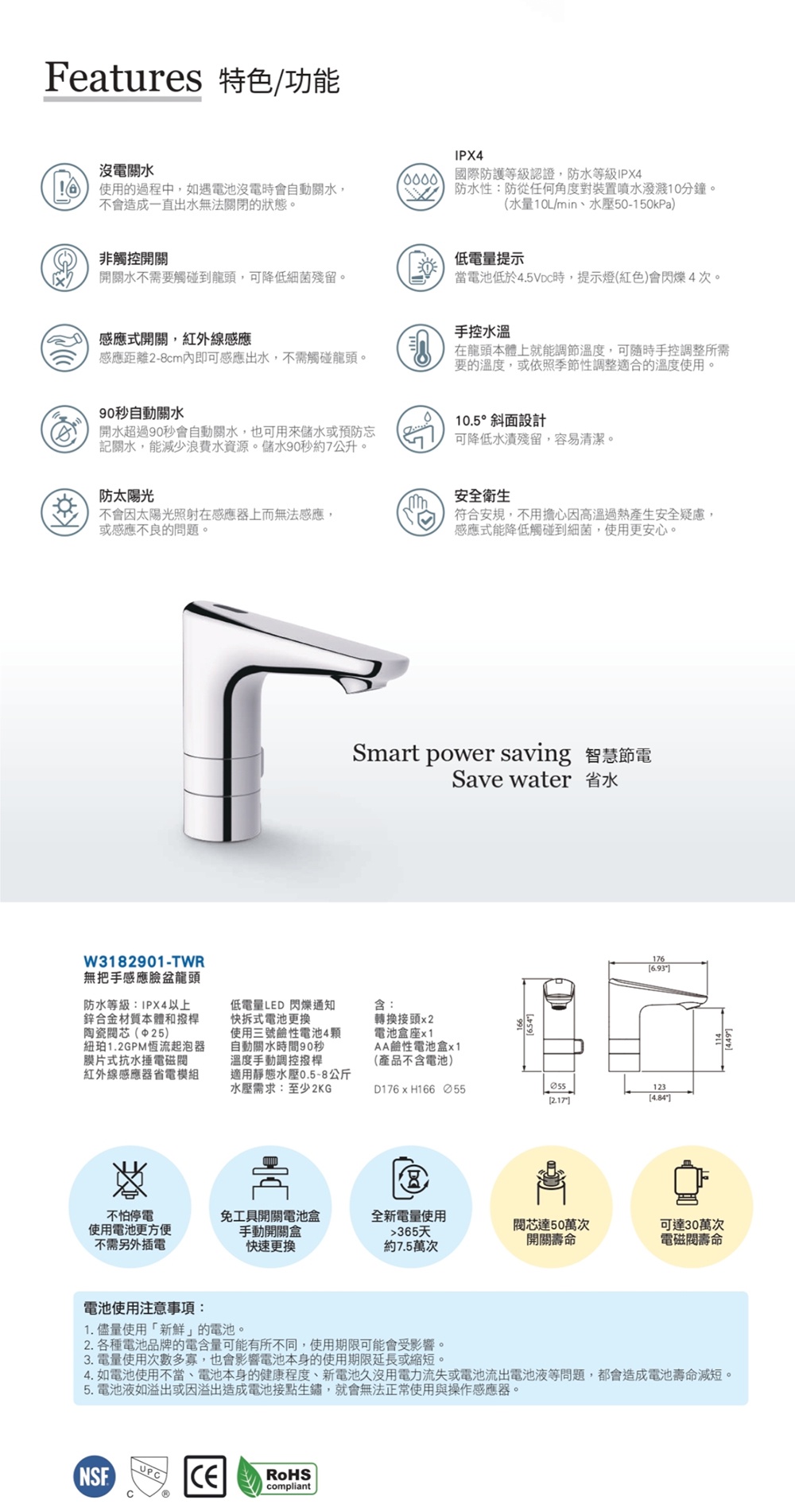 🔥 實體店 Huntington 海廷頓 IntelliSense 無把手 感應龍頭 臉盆龍頭 W3182901-TWR | 蝦皮購物