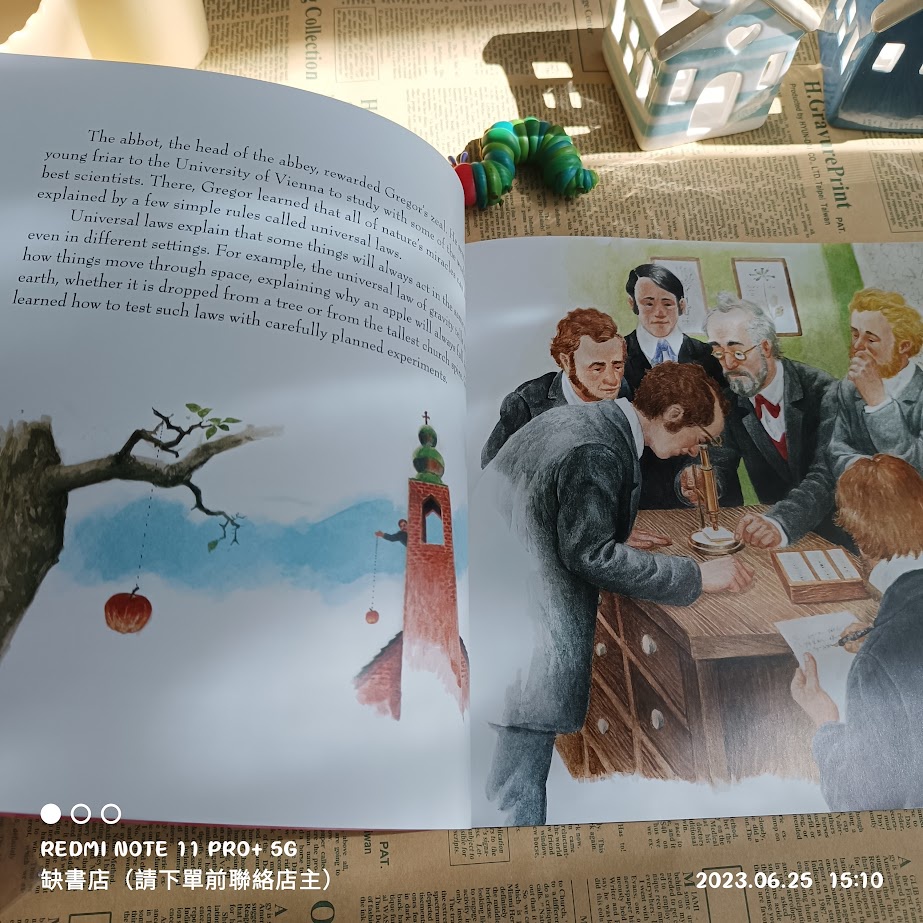 現貨平裝英文繪本Gregor Mendel―The Friar Who Grew Peas遺傳學創始人孟德爾和豌豆實驗 | 蝦皮購物