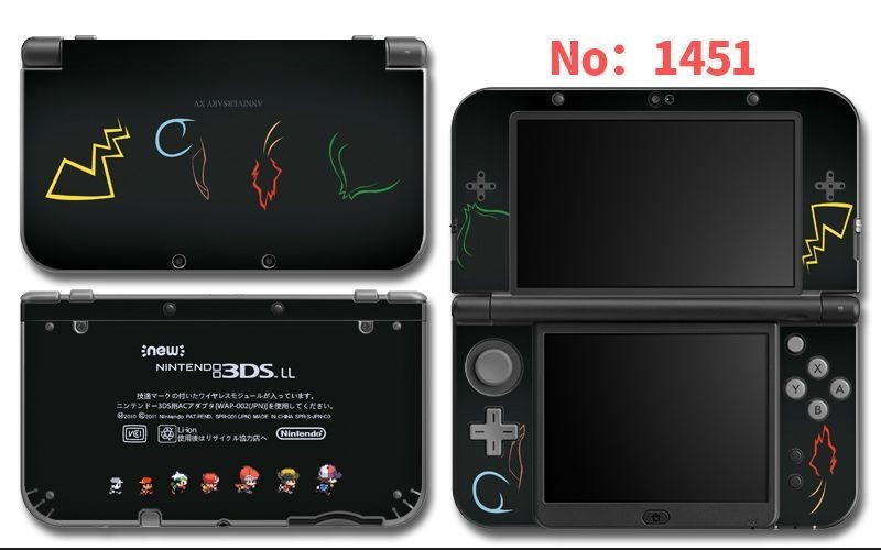 【賣場免運】NEW 3DSLL 貼紙 NDSI Lite NDSiLL痛貼 貼膜 老大三貼紙 新小三痛機貼XL貼紙保護殻 | 蝦皮購物