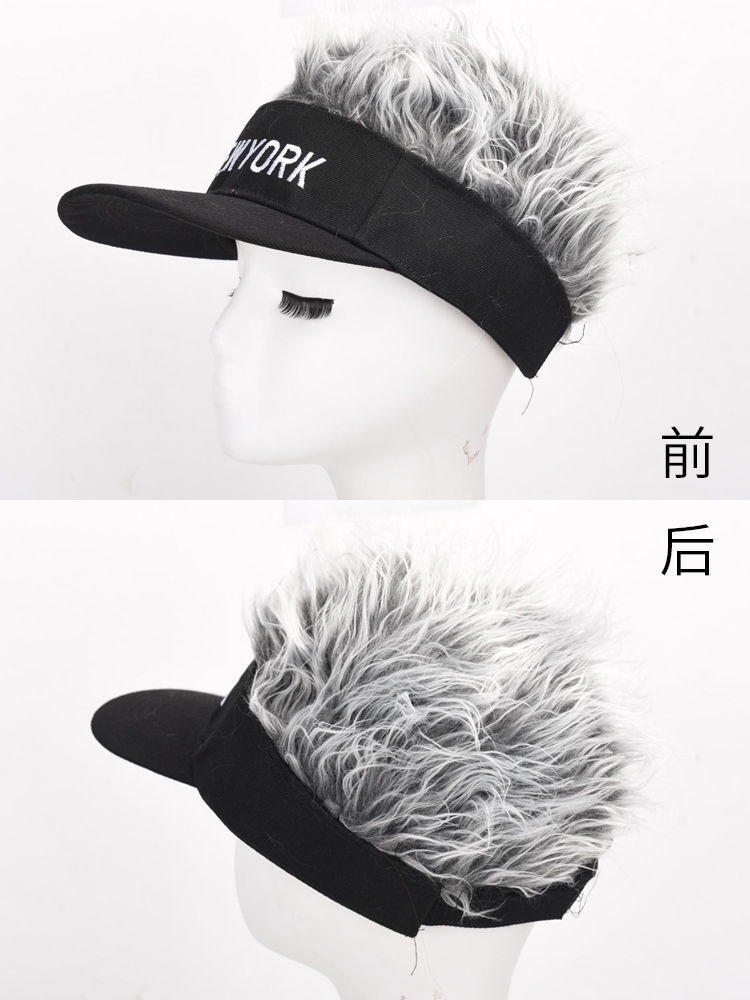 【天行健】潮流假髮帽 假髮棒球帽 棒球青年頭套假髮 潮流鴨舌一體帽 網紅新款帽子 男女嘻哈假髮帽 鴨舌帽 | 蝦皮購物