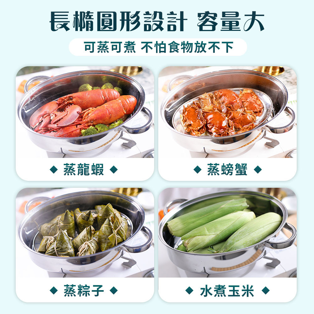 WondaMom 304不鏽鋼蒸魚鍋具組 附蒸盤蒸架 防燙夾4件組 蒸鍋 蒸籠 湯鍋 料理鍋 萬用鍋 JOJOGO | 蝦皮購物