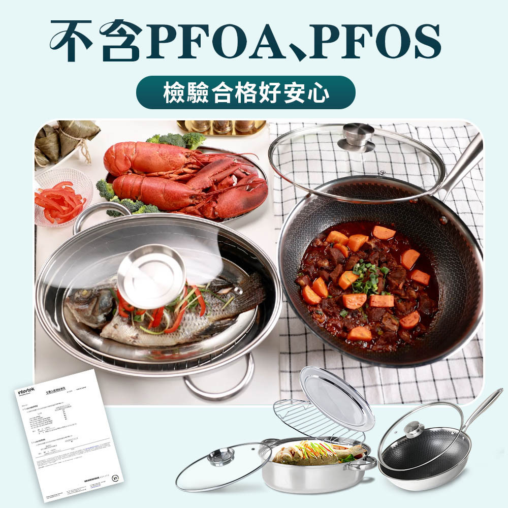 Wondamom 蒸鮮不鏽鋼鍋具六件組 附蒸架 304不鏽鋼蒸盤 不鏽鋼蜂巢不沾鍋 炒鍋 不鏽鋼 湯鍋 JOJOGO | 蝦皮購物