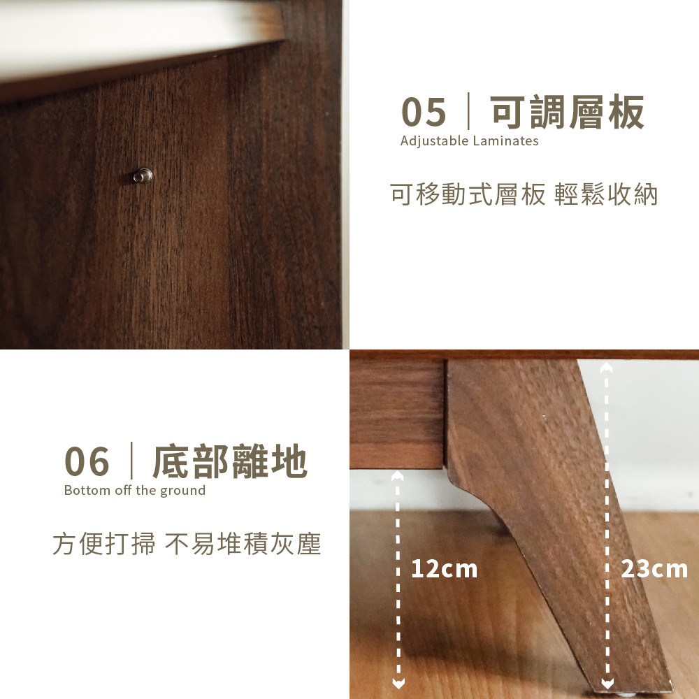 RICHOME 克里斯雙門櫥櫃(可移動層板) 櫥櫃 餐櫃 收納櫃 置物櫃 DR255 | 蝦皮購物