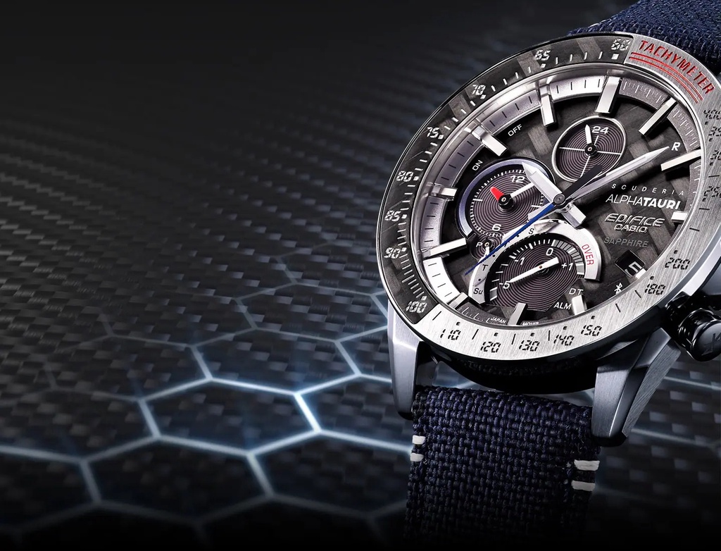 CASIO 卡西歐 EDIFICE Scuderia AlphaTauri F1賽車聯名款-EQB-1000AT-1A | 蝦皮購物