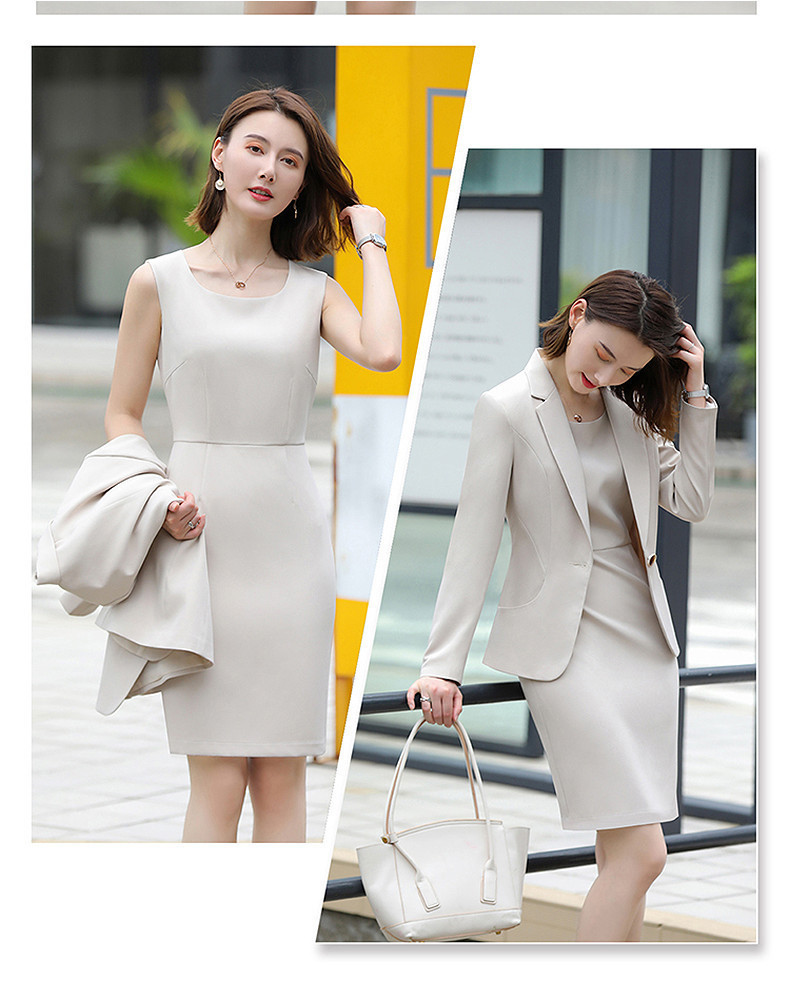 Miguo_大尺碼職業套裙 5色任選 粉色西裝外套 洋裝 套裝 播音主持藝考上鏡小西裝套裙 OL職業裝_ 59044 | 蝦皮購物