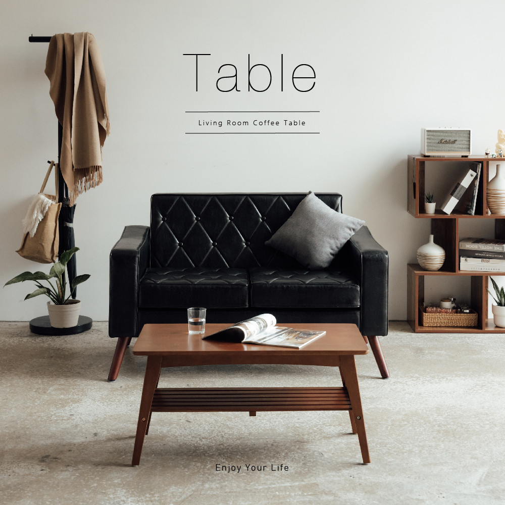 RICHOME TA430 直樹茶几(實木)(導圓角設計)-2色 茶几 桌子 方桌 辦公桌 實木 | 蝦皮購物