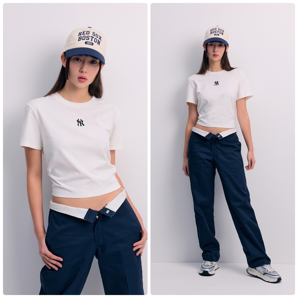 MLB 女版 短版 短袖T恤 小Logo 洋基/守護者隊 (3FTSB0443-四款任選)【官方旗艦店】 | 蝦皮購物