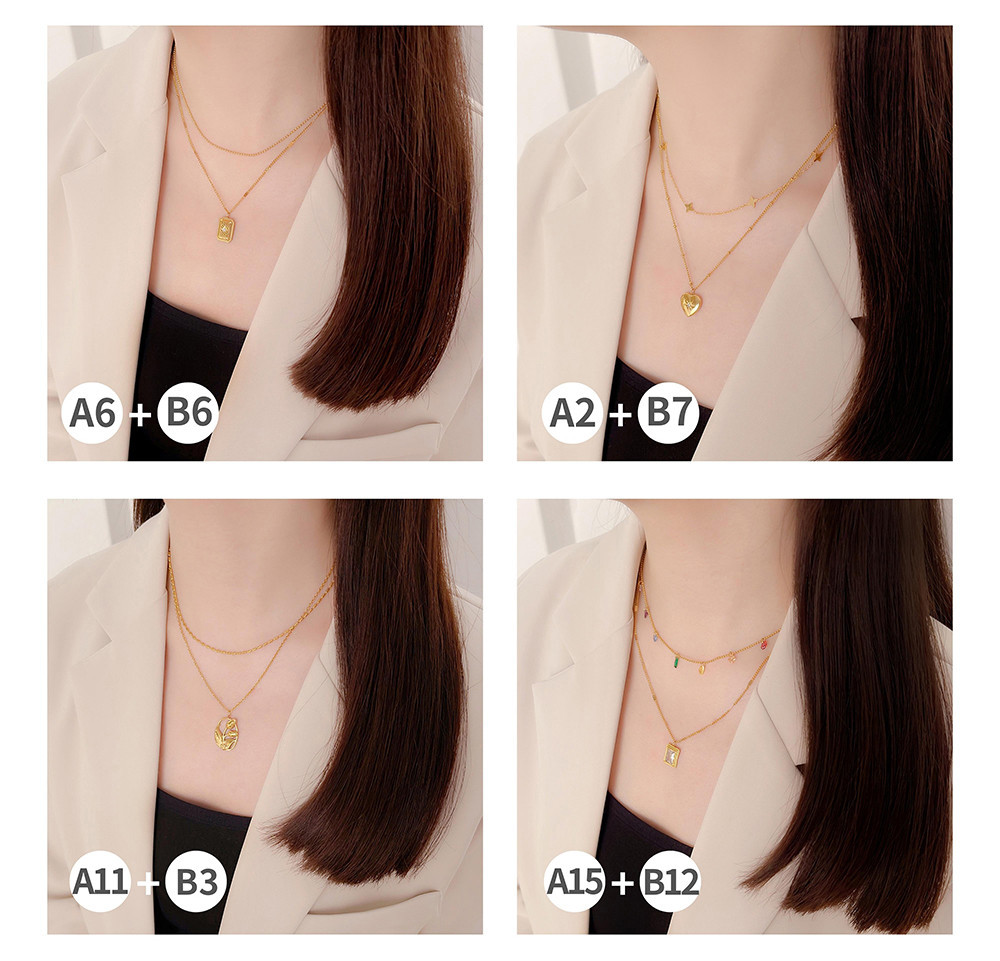 [鈦鋼.項鍊] 裸鍊 (A系列) 基本款 可任意搭配疊戴【UME】洗澡可戴 不退色項鍊 鍍18K金 輕美式風格 | 蝦皮購物