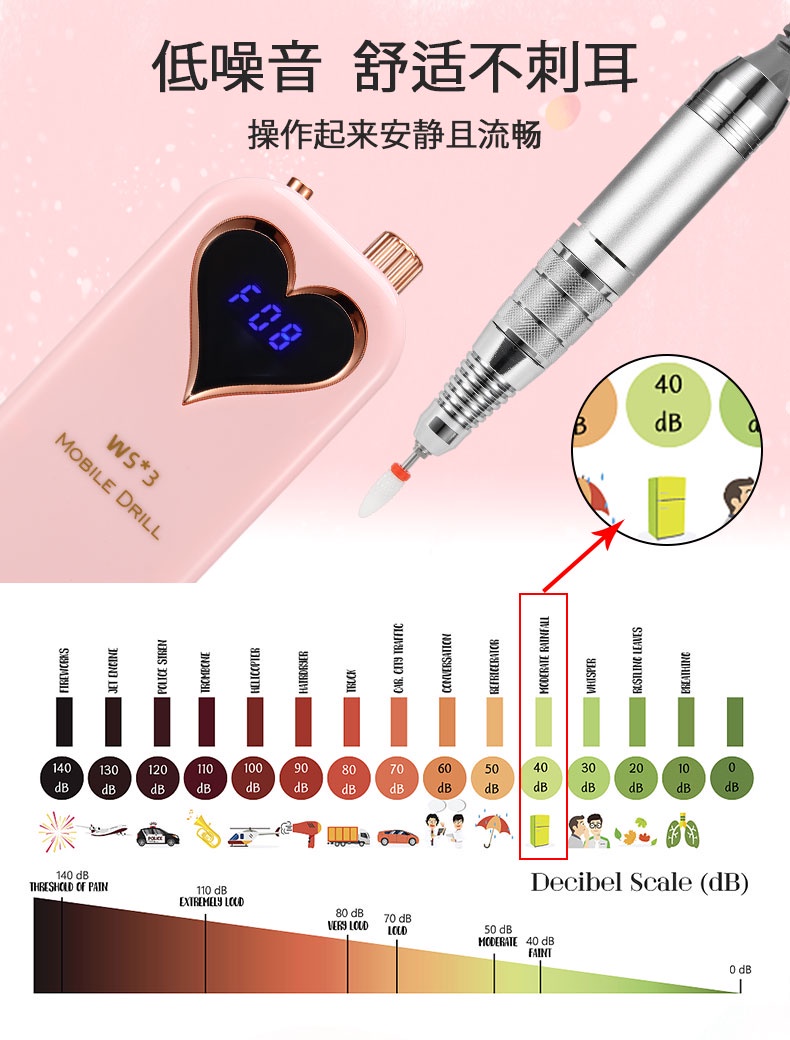 台灣現貨24H出 磨甲機 卸甲機 WS3 打磨機 美甲打磨機 電動磨甲機 去死皮 拋光機 蓄電磨甲機 充電美甲打磨機 | 蝦皮購物