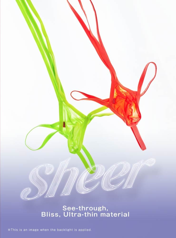 日本 GX3 SHEER 螢光U凸V-STRING丁字褲 運動透明內褲 派對造型後空內著 三角褲 1入 K1751 | 蝦皮購物