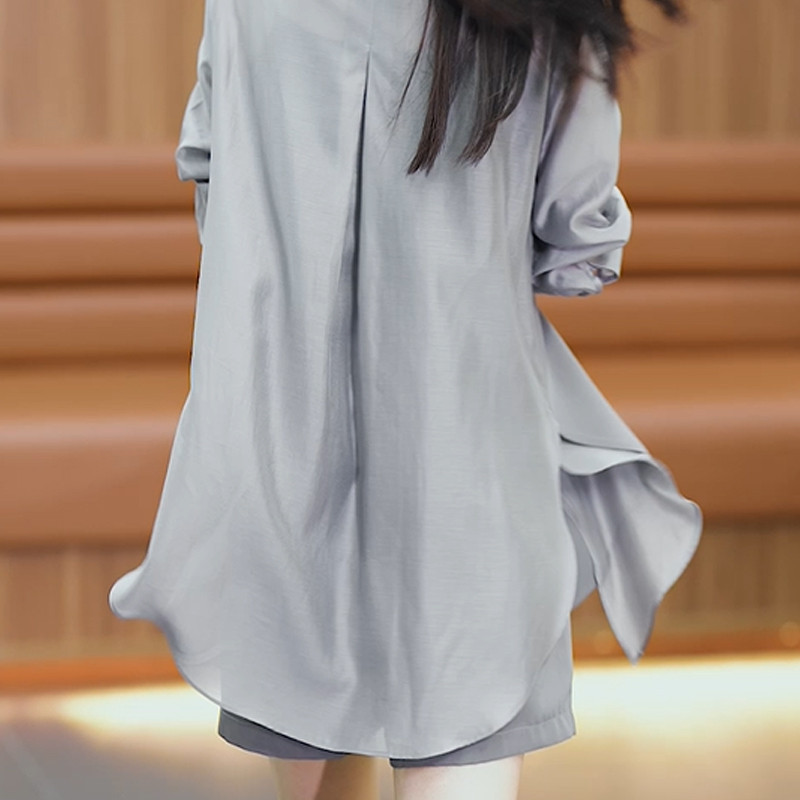 Miguo_防嗮西裝褲套裝 女 休閒寬鬆上衣褲子 兩件式套裝 防嗮衣 闊腿褲 短款 休閒套裝 出街必備_8039 | 蝦皮購物