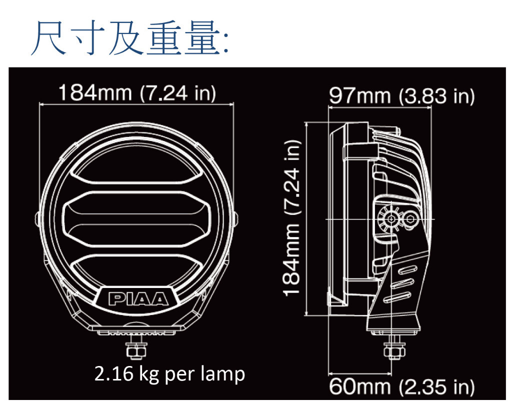 【油樂網】日本 PIAA LPX570 LPX590 輔助燈 探照燈 台灣總代理公司貨 (私訊另有優惠) | 蝦皮購物