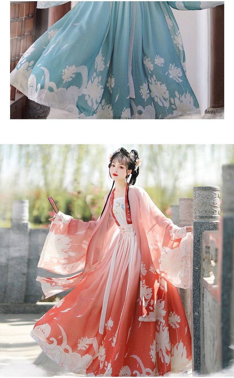 9/9爆款 漢藝錦繡原創正版唐製齊腰襦裙漢服女爆款古風女裝學生日常套裝 FAEF | 蝦皮購物