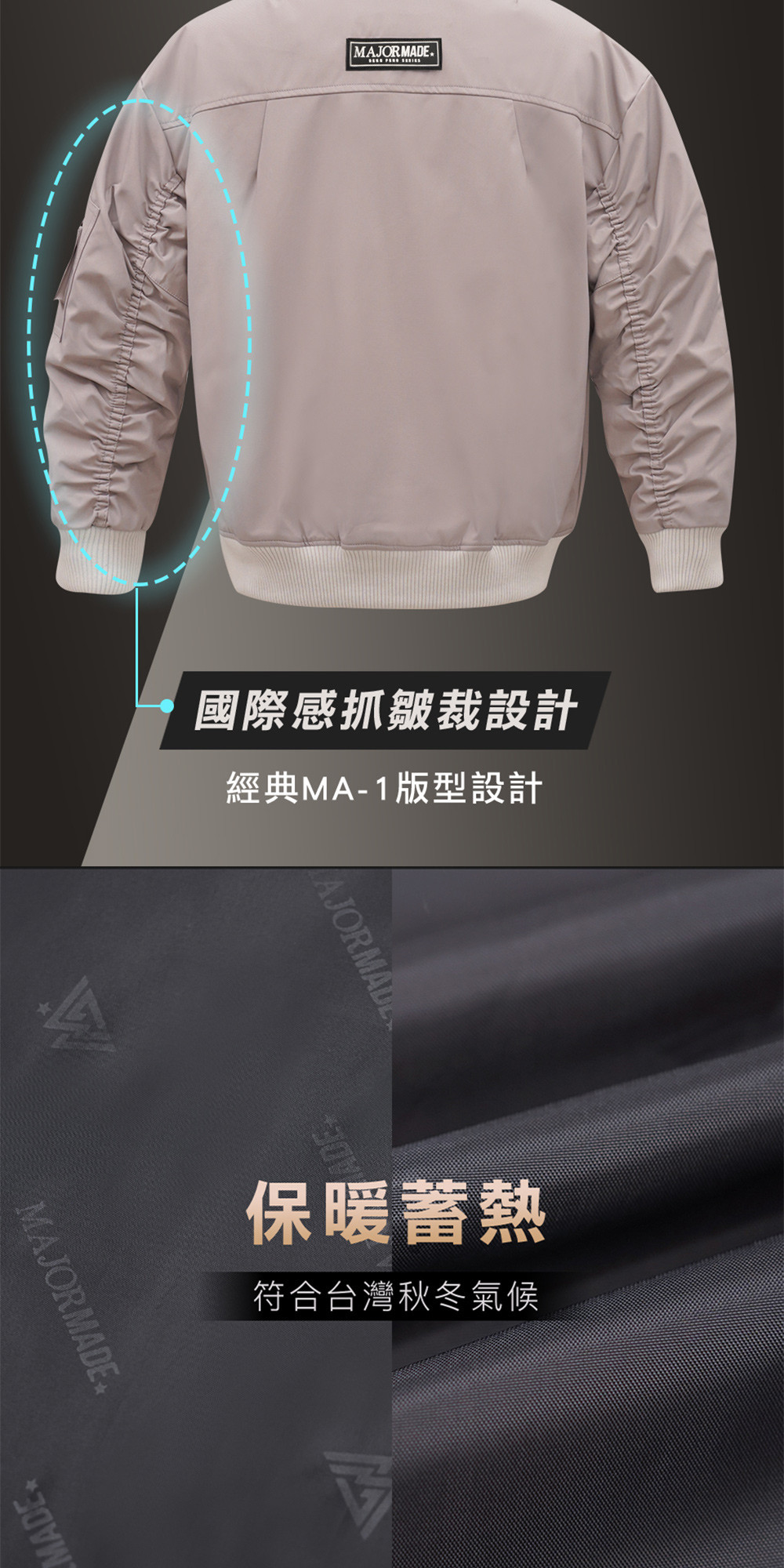 【MAJOR MADE】美式MA1登峰飛行外套 (飛行夾克/機能外套/防風外套/防潑水外套) | 蝦皮購物