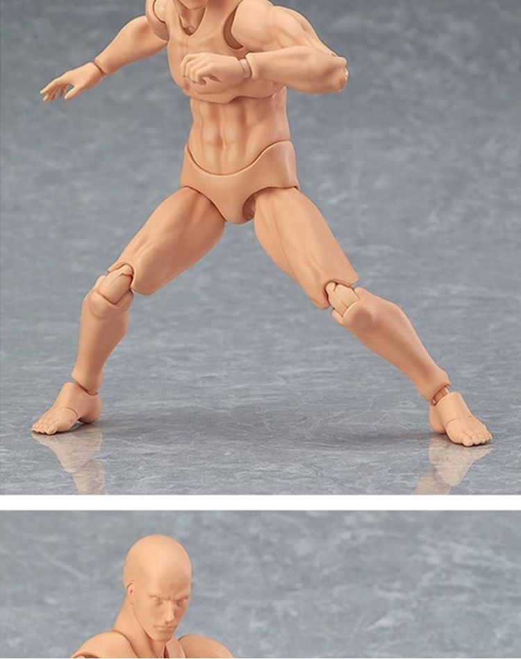 【SHF/2.0素體人體模型】可動人偶 玩偶 可動模型美術生人偶繪畵素描繪畵敎具關節人素描模特關節可動 青年版 SHF | 蝦皮購物