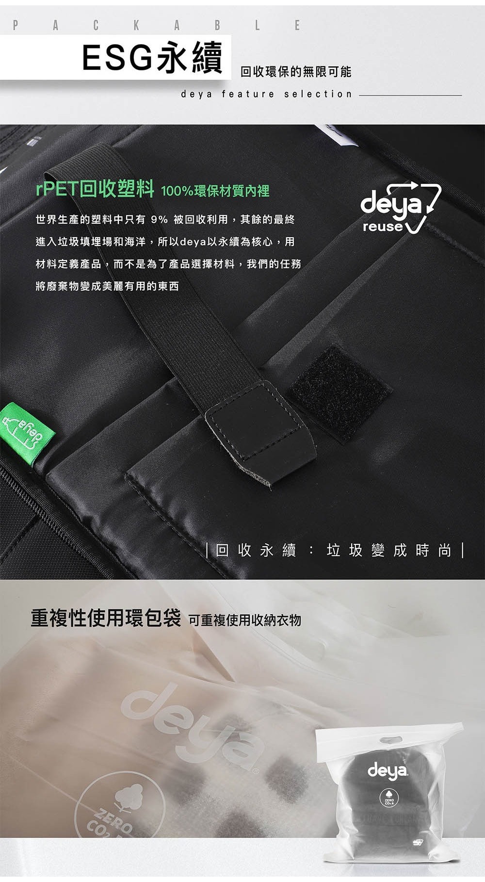 deya Packable 摺疊機能商務背包 全台第一款一拉全開折疊 | 蝦皮購物