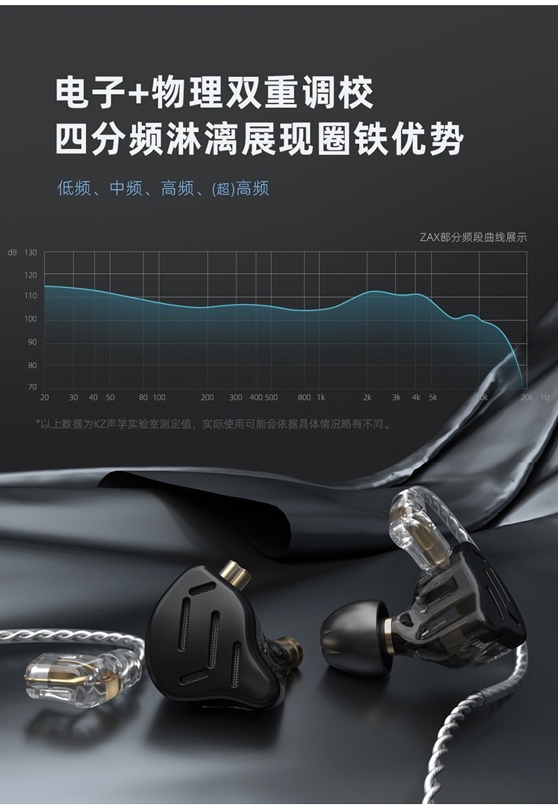 KZ ZAX 圈鐵發燒級耳機 入耳式十六單元動鐵HiFi高音質重低音帶麥線控耳機 運動遊戲音樂耳機 有線耳機 | 蝦皮購物