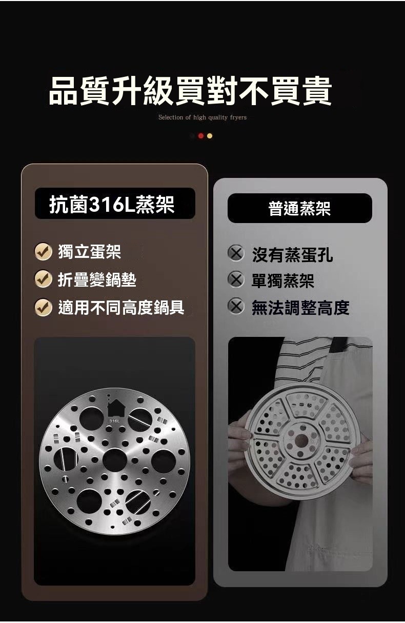 🔥臺灣出貨48H🔥新款316不銹鋼蒸架傢用蒸蛋多功能折疊水蒸架高矮腳鍋架蒸籠篦子hhfoof | 蝦皮購物