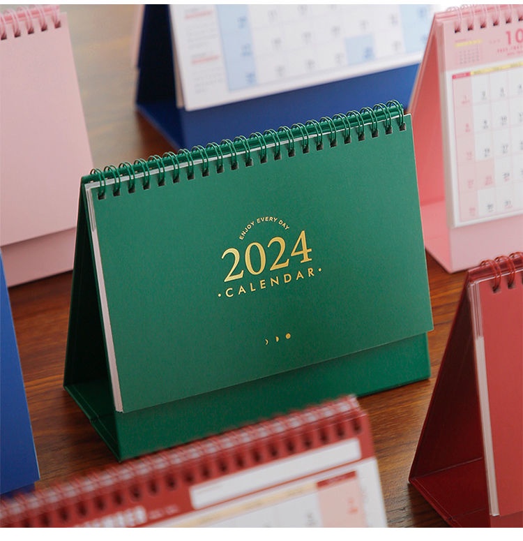 桌上型月曆 桌上日曆 桌上型日曆 2023下半年2024年新款臺厤工作計劃錶備忘錄月厤辦公室桌麵日厤錶 9IRE | 蝦皮購物
