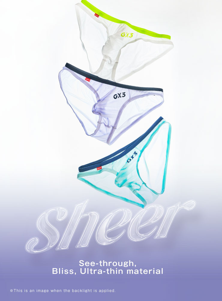 日本 GX3 SHEER 透感VOLUMEY比基尼三角褲 多彩莫蘭迪色運動透明內褲 3入 K1754 | 蝦皮購物