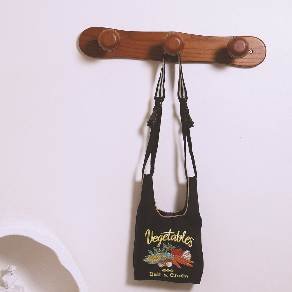 新款迷你刺繡Ballchin日係斜款單肩手提環保時尚貓咪小姐購物袋 | 蝦皮購物