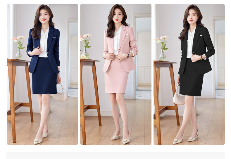 Miguo_職業西裝套裝女 3色 S-4XL 幹練氣質商務正裝 面試西服 工裝酒店工作服 ol裝 大尺碼西裝套裙/褲 | 蝦皮購物