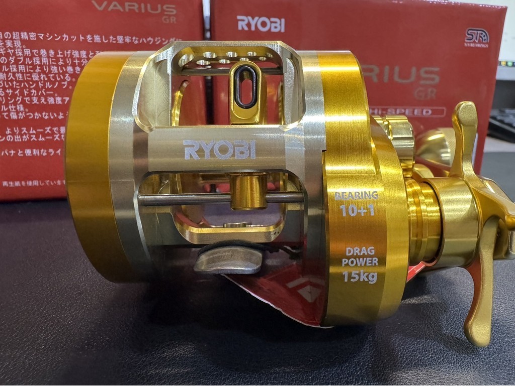 ☆鋍緯釣具網路店☆RYOBI 利比優 克亮代理 VARIUS GR GX 瓦留斯 鼓式捲線器 鼓捲 強力把手 超長搖臂 | 蝦皮購物
