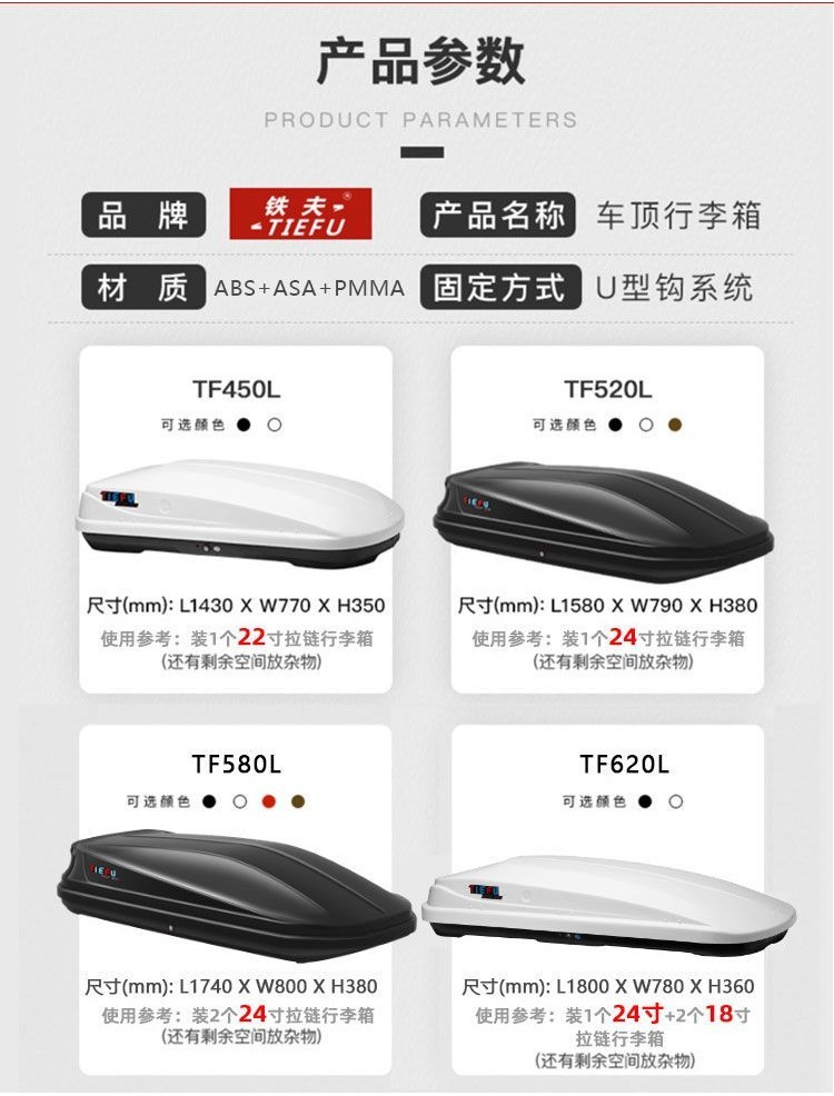 可開發票鐵夫(TIEFU)適用於汽車車頂行李箱車載行李箱旅行箱行李架橫桿 通用旅行箱 汽車車頂行李箱 車載行李箱 車頂箱 | 蝦皮購物