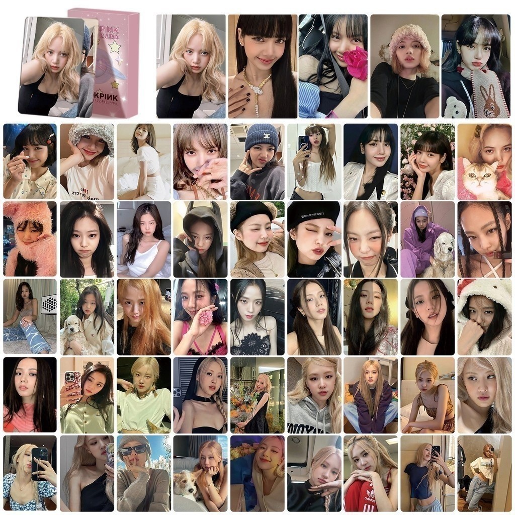 明星拍立得 BLACKPINK樸彩英 鐳射拍立得LOMO 一盒55張拍立得收藏ins明信片 S2UJ | 蝦皮購物