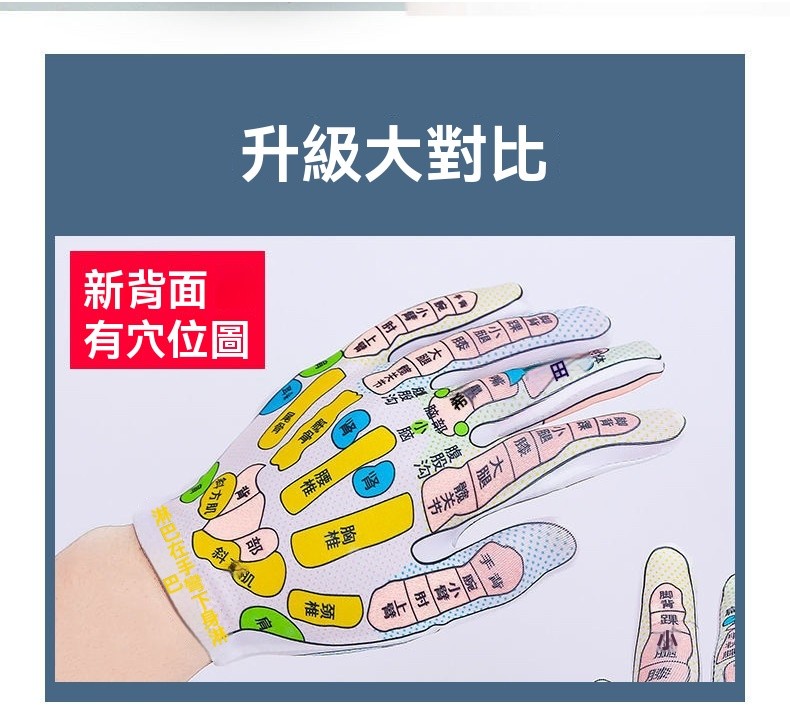 🔥臺灣出貨24H🔥穴位手套手療按摩工具手部反射區圖男女通用人體穴位模型敎學工具hhfoof | 蝦皮購物