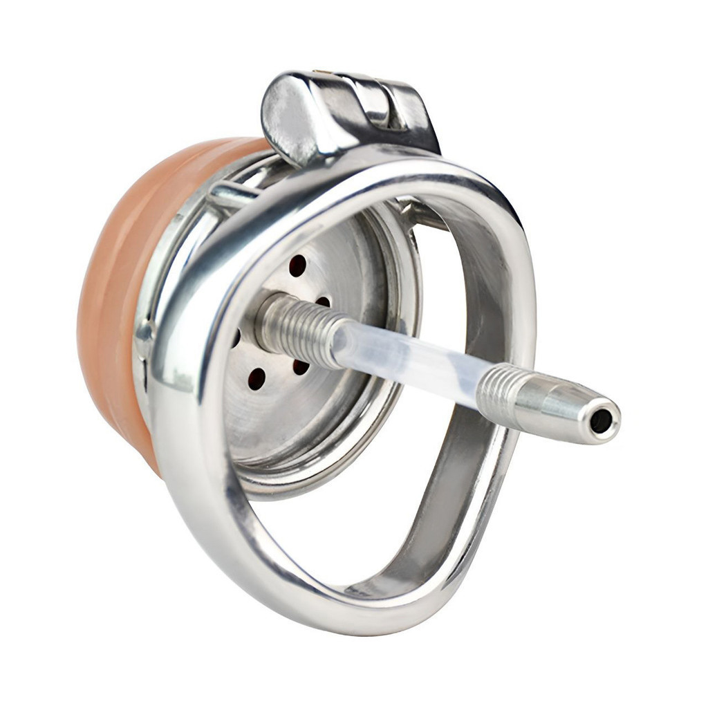 FRRK-176硅膠仿陰陰蒂CB鎖平板貞操鎖男扮女不銹鋼負數鎖情趣道具 | 蝦皮購物