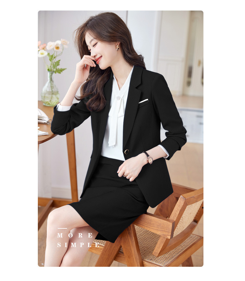 Miguo_職業西裝套裝女 3色 S-4XL 幹練氣質商務正裝 面試西服 工裝酒店工作服 ol裝 大尺碼西裝套裙/褲 | 蝦皮購物
