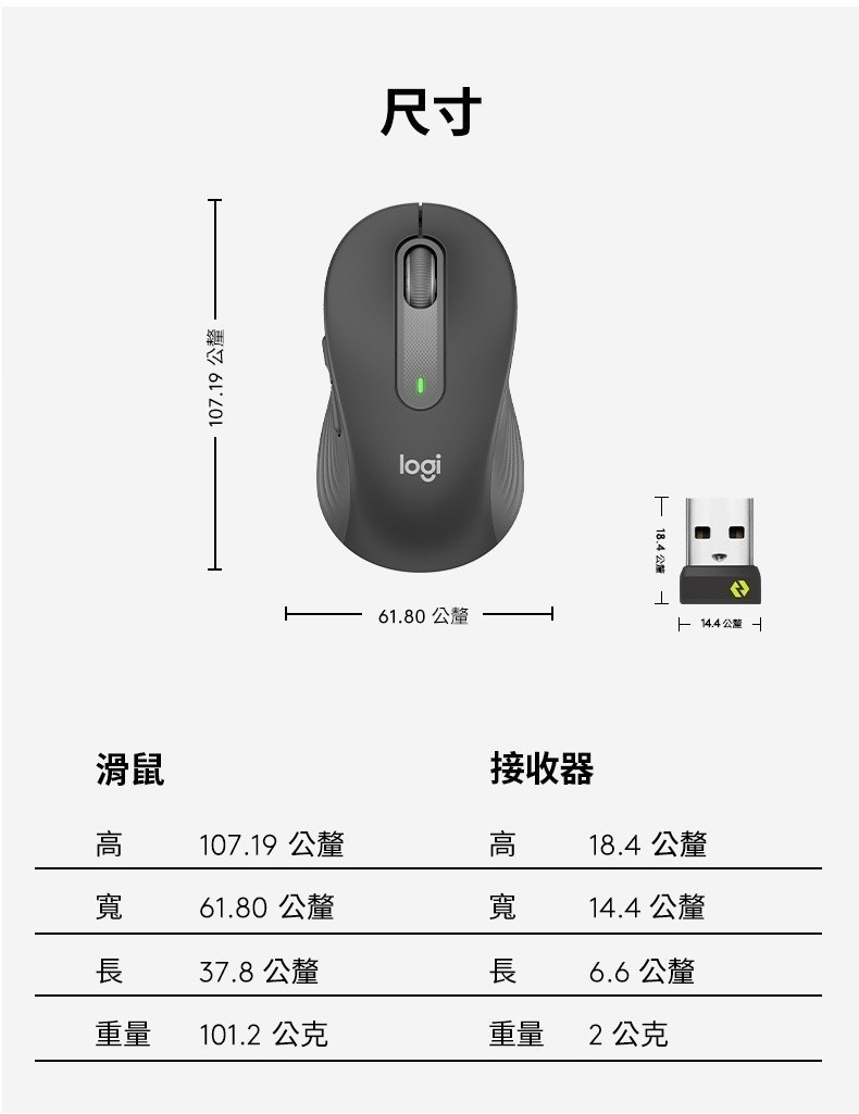 Logitech 羅技 M650 多工靜音無線滑鼠【電競館】 | 蝦皮購物
