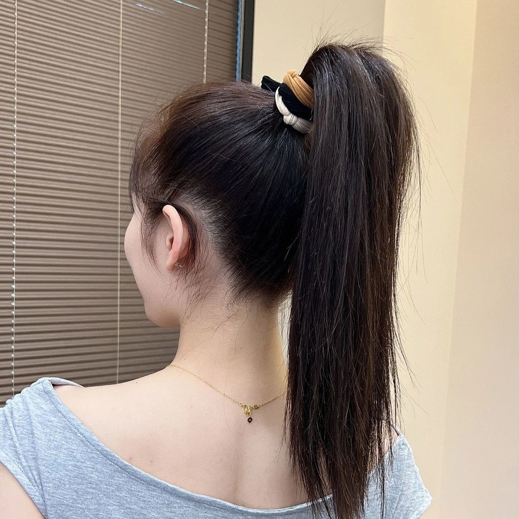 【桃園出庫48H】高彈力彩色韓版加粗編織髮圈多巴胺蝴蝶結耐用不傷頭繩diy組閤紮頭髮 橡皮筋 頭繩 髮圈 綁頭髮 橡皮圈 | 蝦皮購物