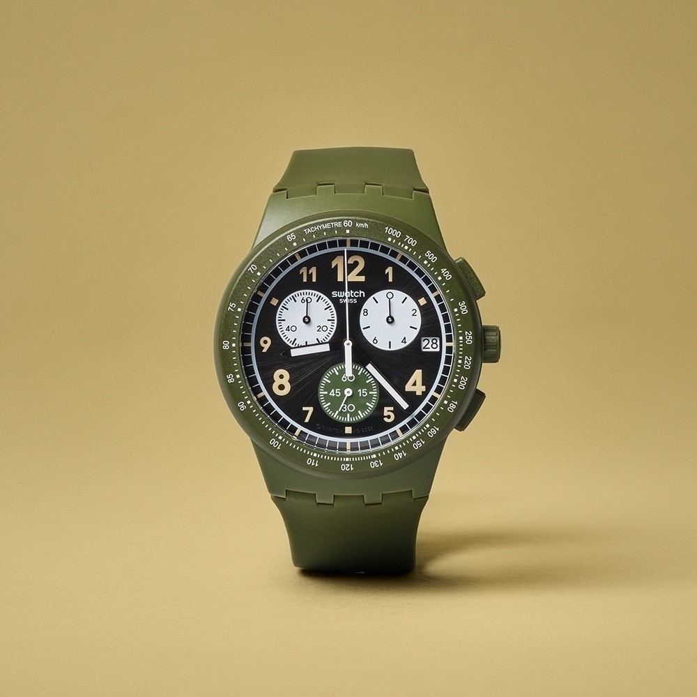 Swatch NOTHING BASIC ABOUT GREEN 運動手錶 SUSG406 (42mm)【官方旗艦店】 | 蝦皮購物