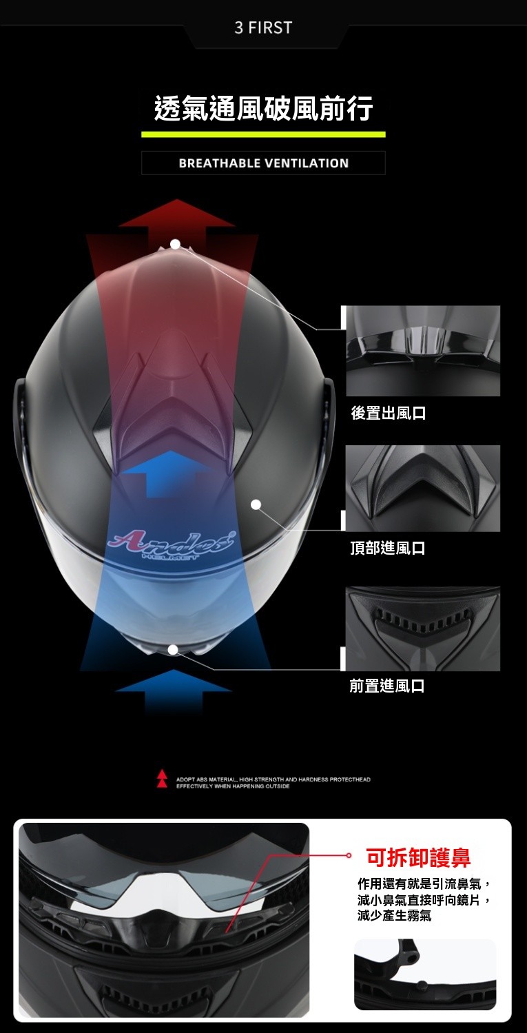 Andes HELMET 🏆 機車头盔 全盔 雙鏡面安全帽揭面開關內襯 揭面盔 安全帽 | 蝦皮購物