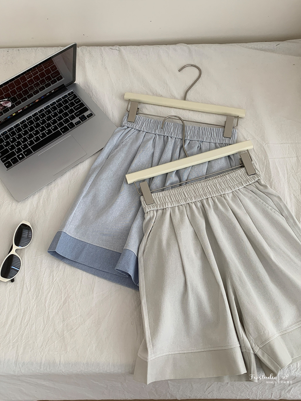 撞色牛仔五分短褲 牛仔短褲 五分褲 女生 女裝 FW美衣 K0224 | 蝦皮購物