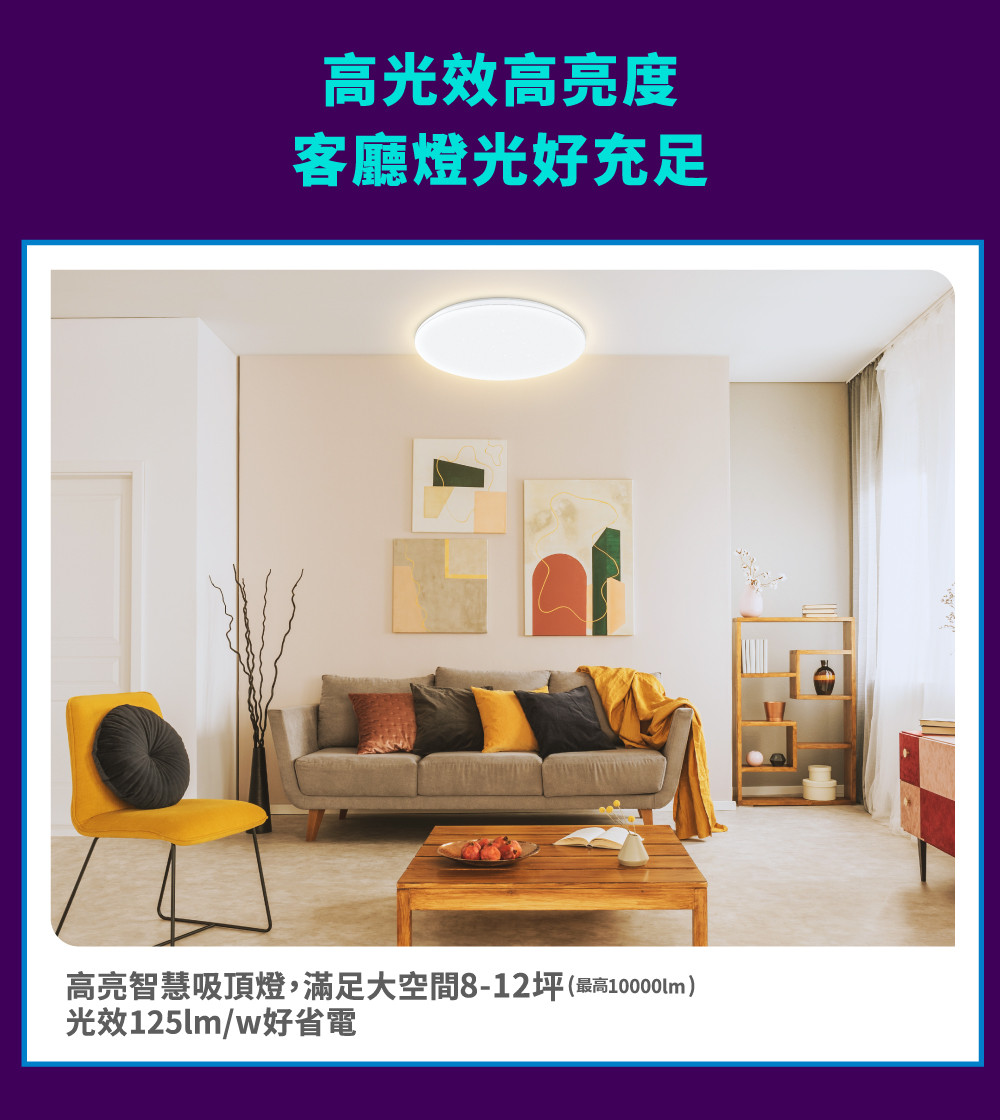 附發票 飛利浦 WiZ 80W 智慧LED 吸頂燈 星鑽版(PW012)大瓦數 吸頂燈 吸頂燈 8-12坪 客廳燈 | 蝦皮購物
