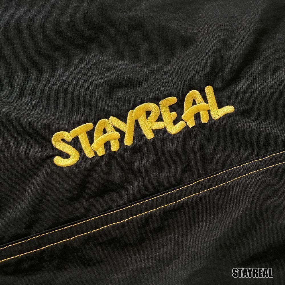 STAYREAL SMILE笑臉車線立領外套 | 蝦皮購物