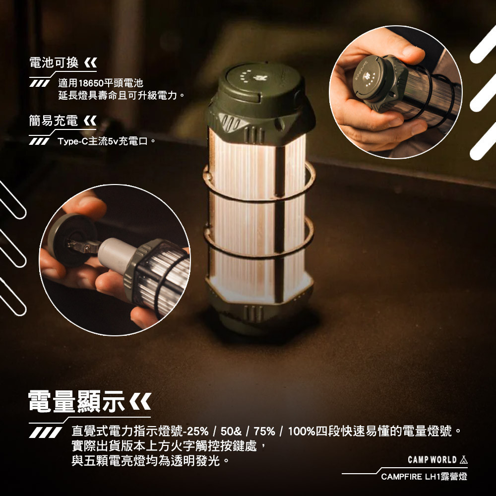 露營燈 CAMPFIRE LH1露營燈 露營用品 led 露營裝備 野營燈 照明燈 擺攤燈 營地燈 露營 逐露天下 | 蝦皮購物