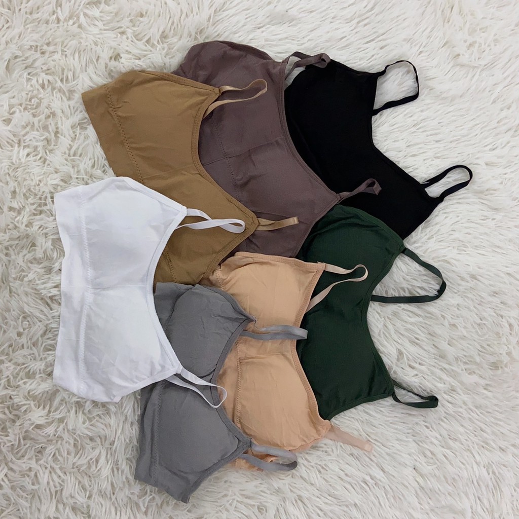 【梨卡】隔日到貨 女裝 內搭 背心 Bratop 小可愛【一片式胸墊 可拆】衣服 細肩帶背心 BR1731【現貨24H】 | 蝦皮購物