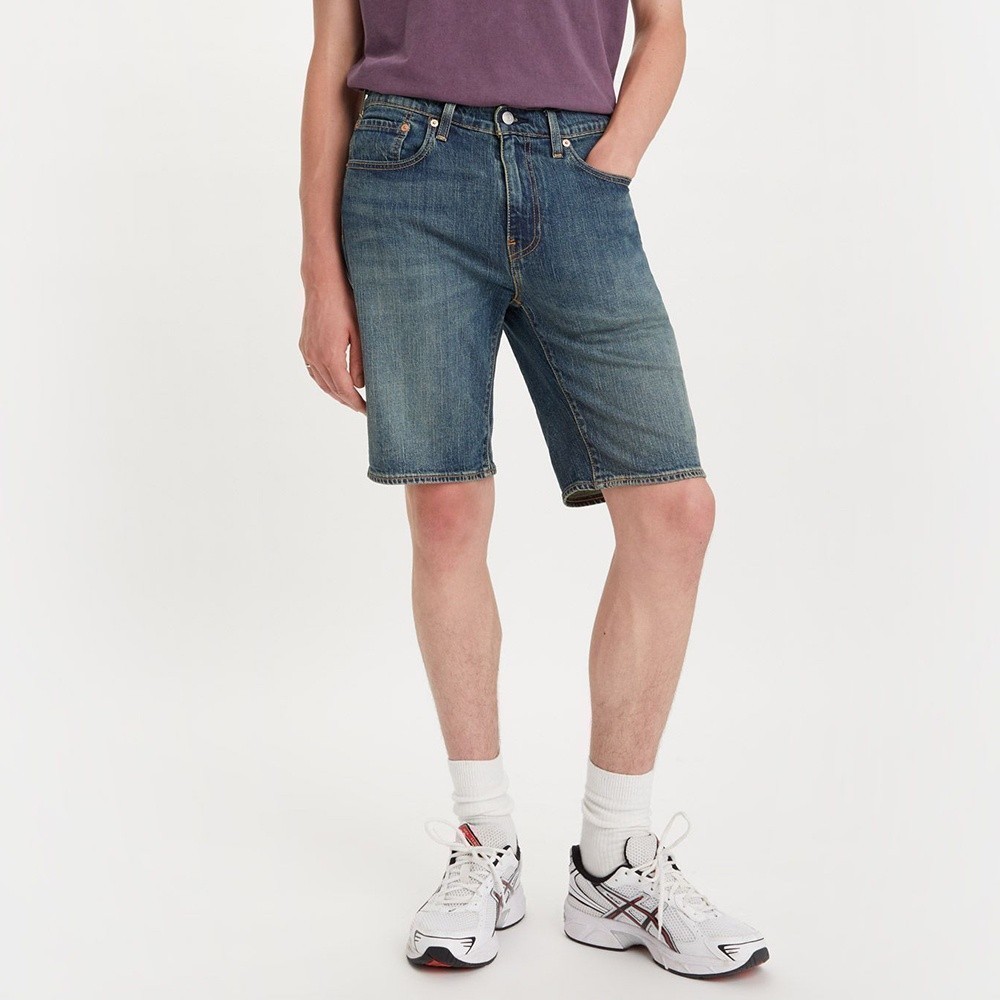 Levis 405上寬下窄膝上牛仔短褲 / 精工深藍染洗舊 / 彈性布料 男款 39864-0100 熱賣單品 | 蝦皮購物